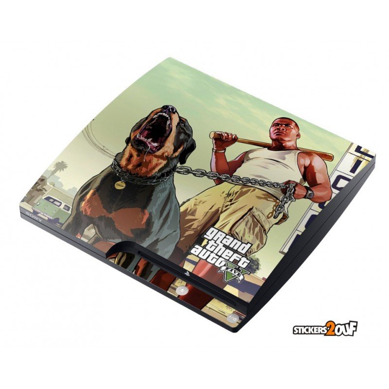 Rottweiler GTA V PS3 Slim Sony Skin